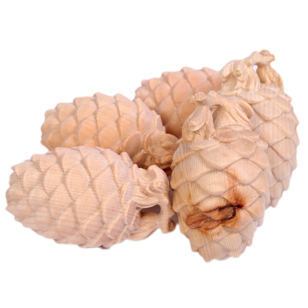 Zirbenholz Zapfen aus Tiroler Zirbe geschnitzt, 16,90