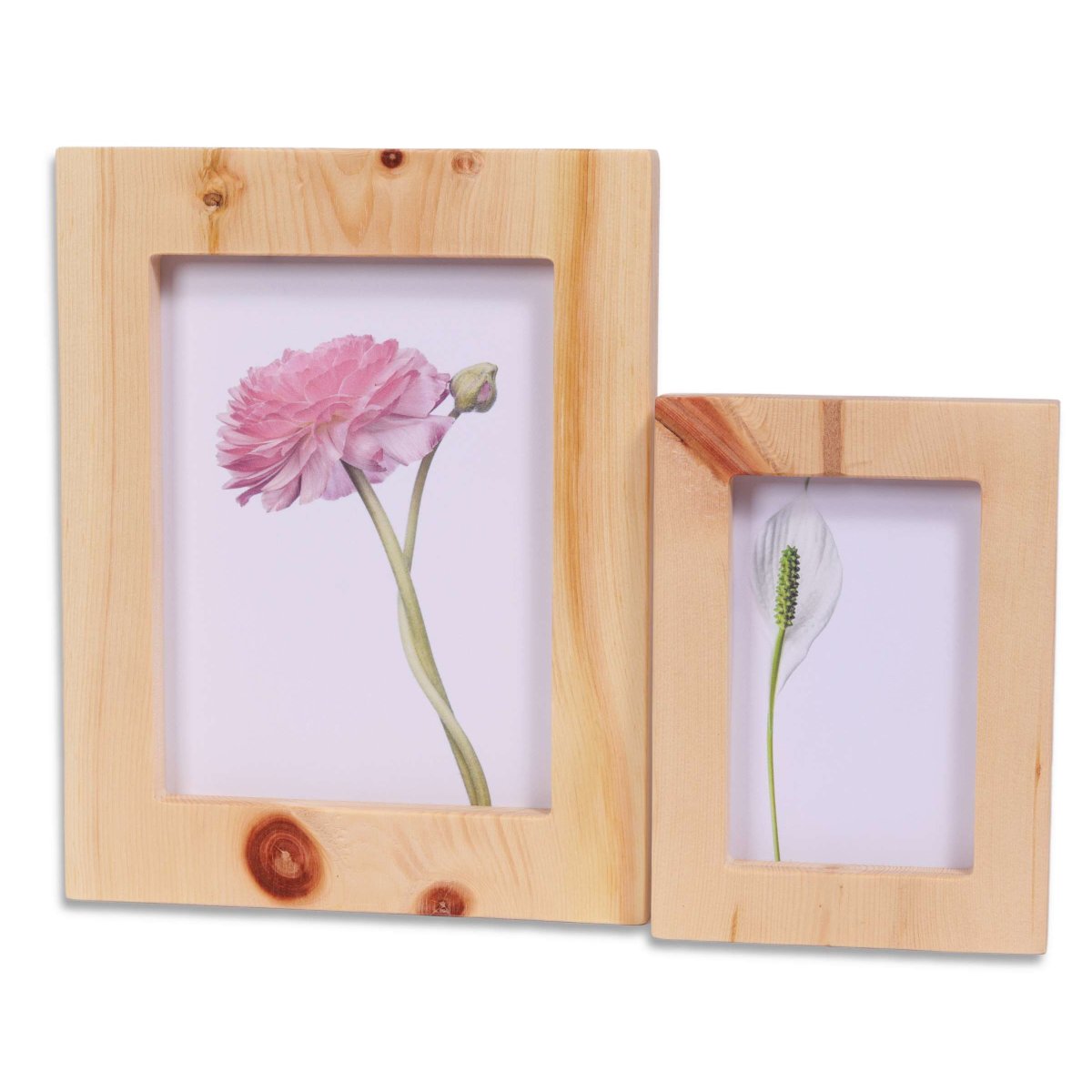 Bilderrahmen Set aus Zirbenholz - für 13x18 und 9x13 cm Fotos, 36,90